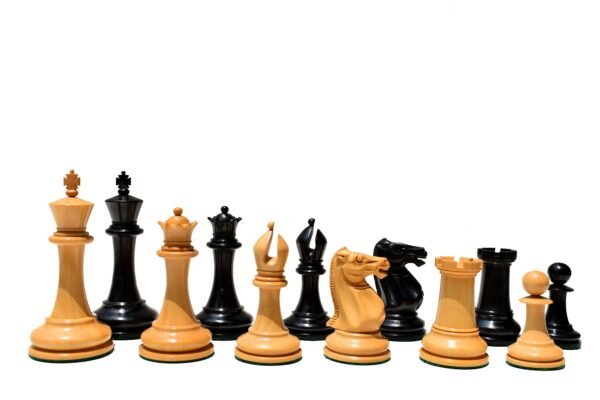 The Charles Morphy Series Chess Pieces Boxwood & Ebony 3.75" King ...