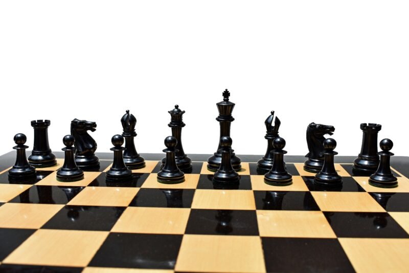 The Charles Morphy Series Chess Pieces Boxwood & Ebony 3.75" King ...