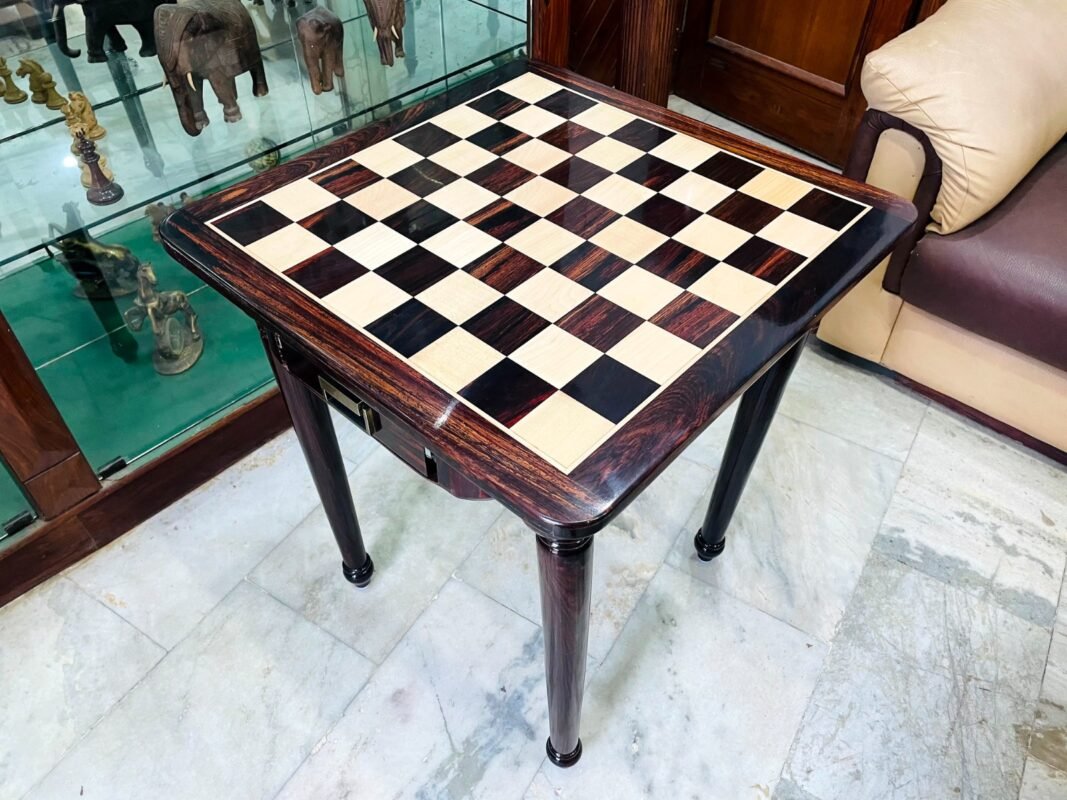 The Exclusive Series Luxury Chess Table Maple & Rosewood 2.5" Square ...