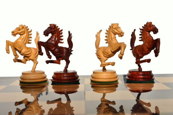 Ferrari Series Chess Pieces Boxwood & Padauk 4.4" King - thechessempire