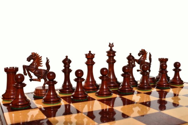 Ferrari Series Chess Pieces Boxwood & Padauk 4.4" King - thechessempire