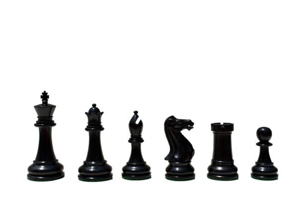 Collector Iv Series Chess Pieces Boxwood & Ebony 4" King - thechessempire