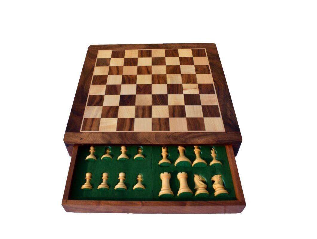 Collector Series Iv Chess Set Boxwood & Sheesham 3" King with 16" Chess ...