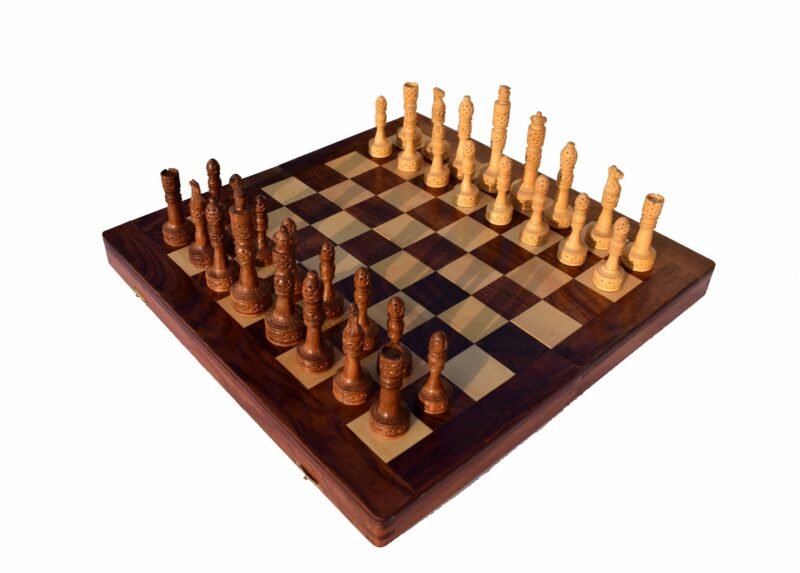 The Tower Series Chess set Boxwood & Sheesham 4.25" King with 16" chess ...