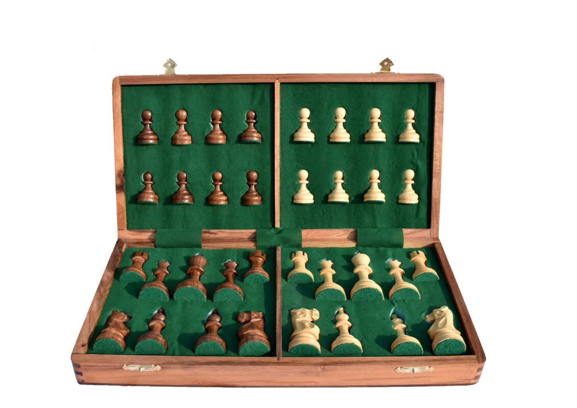 The American Series Chess Set Boxwood & Sheesham 3.75" King with 18 ...