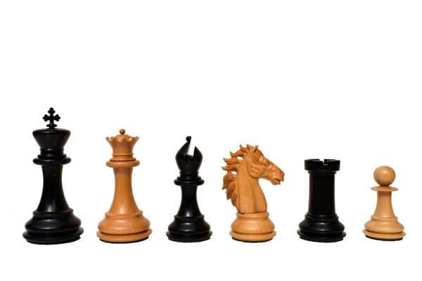 The Alexander Stallion Chess Pieces Boxwood & Ebony 4.4" King ...
