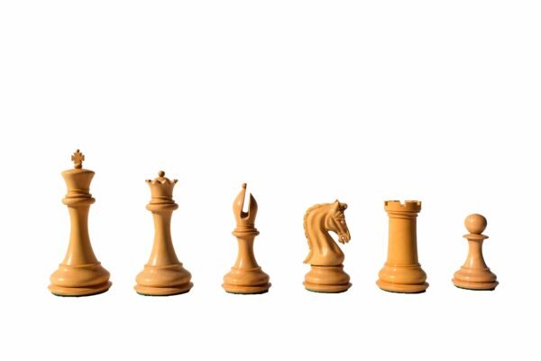 Imperial Series Chess Pieces Boxwood & Rosewood 4.4" King - thechessempire