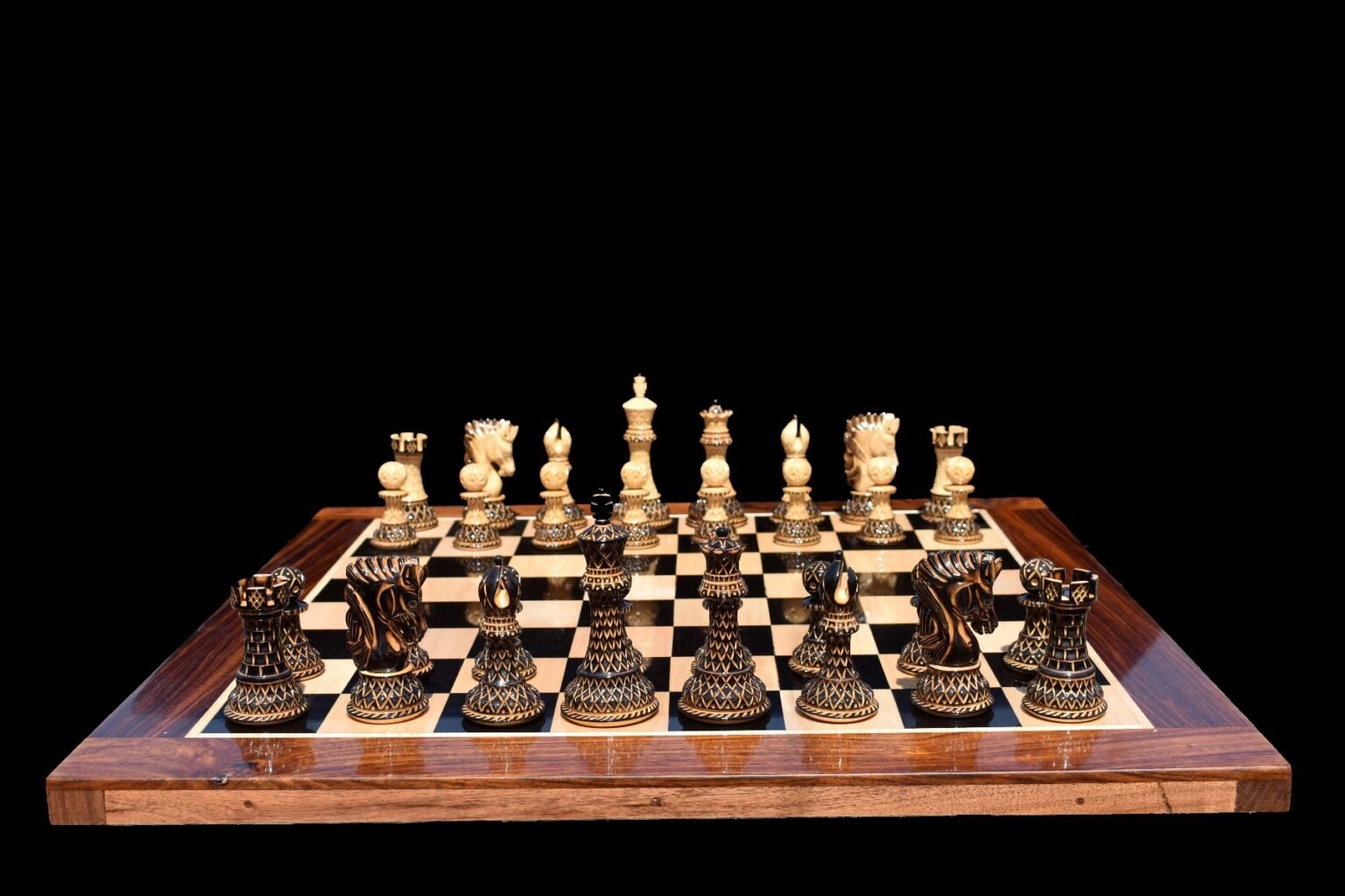 Designer Parker Series Chess set Limited Edition Boxwood Burnt High ...
