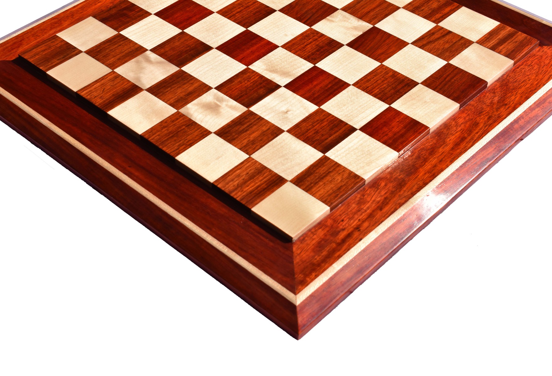 Elite Signature Series Luxury Chess Board Maple & Padauk - thechessempire