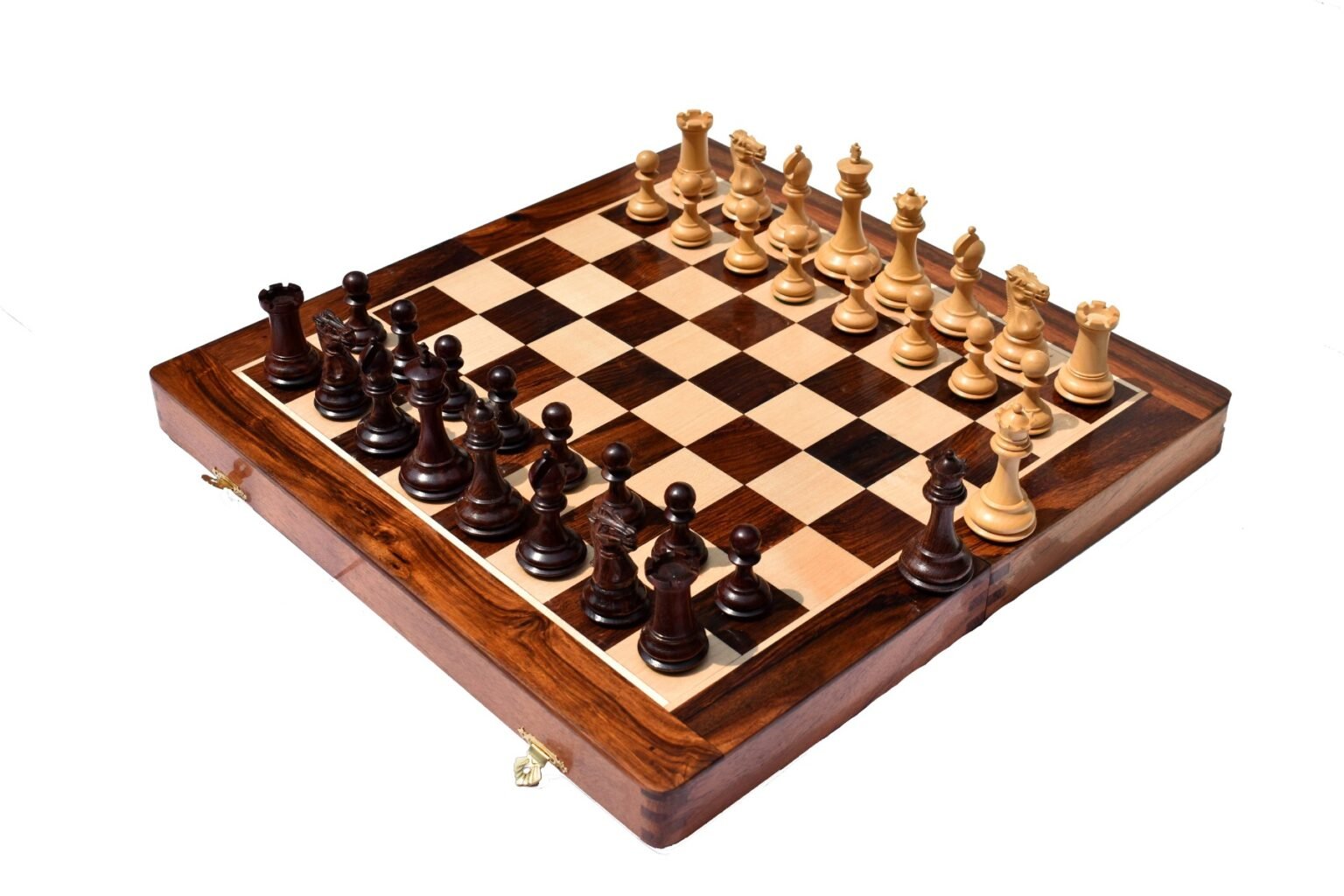 Executive Collector Series Chess set Boxwood & Rosewood 3" King ...