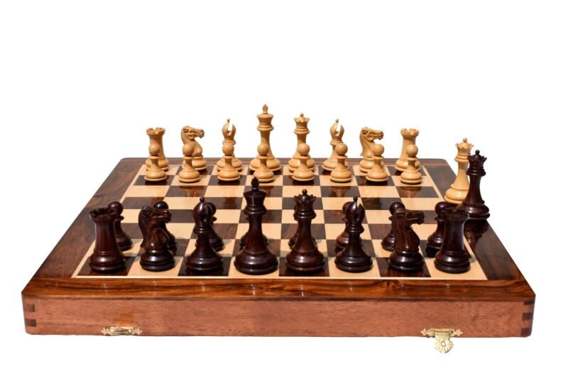 Executive Collector Series Chess set Boxwood & Rosewood 3" King ...