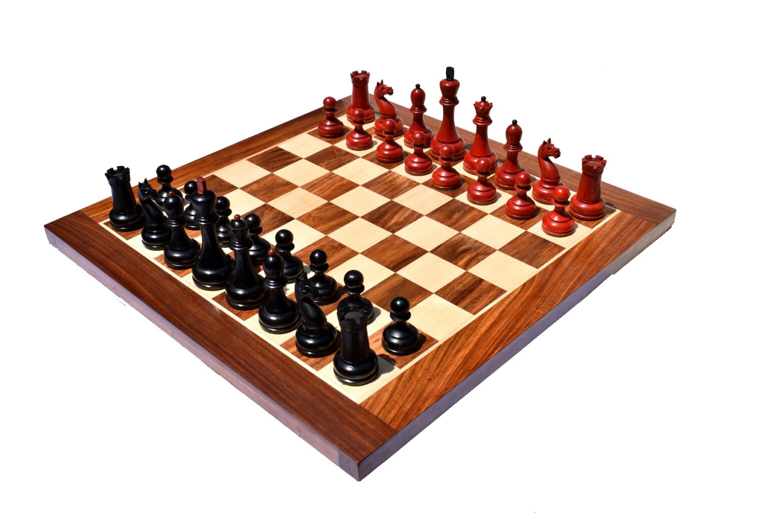 THE REPRODUCTION OF 1960 MIKHAIL TAL CHESS SET CRIMSON BOXWOOD ...