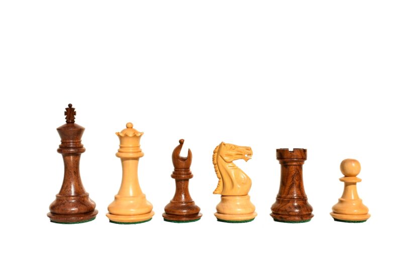 The Centurion Series Boxwood & sheesham wood chess set 3" King with 16 ...