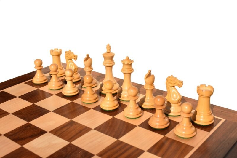 The Centurion Series Boxwood & sheesham wood chess set 3" King with 16 ...